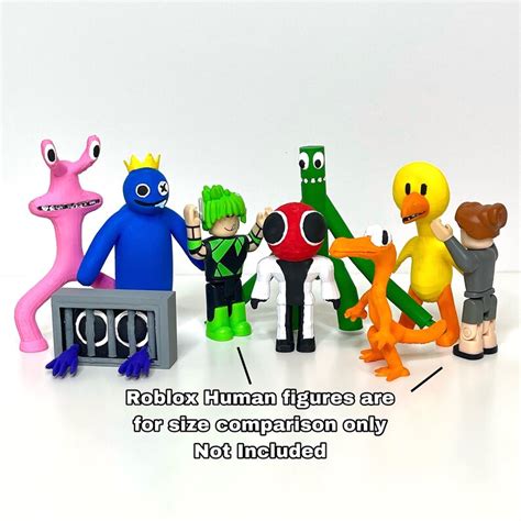 Roblox Rainbow Friends Figures 3d Printed Etsy
