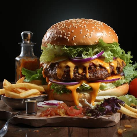 Premium Ai Image Delicious Food