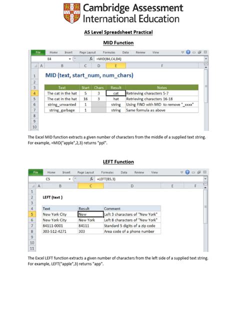 as excel functions pdf microsoft excel numbers