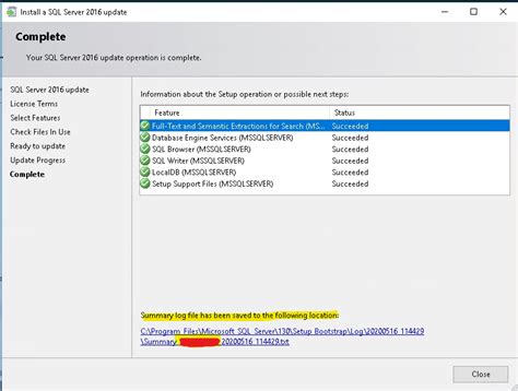 DBATools Is It Possible To Export Summary Log File After Using Update