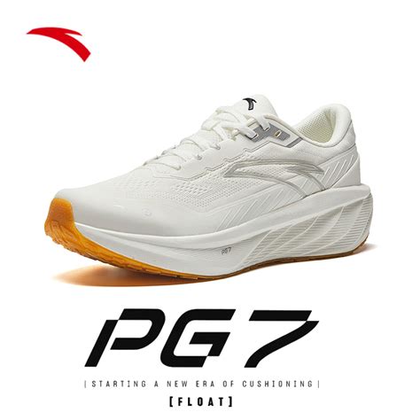 Anta Men Pg7 Float Running Shoes 1124e5504 1 White Silver Kasut