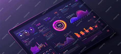 Interactive Digital Dashboard With Realtime Data Analytics And Visualizations In A Sleek