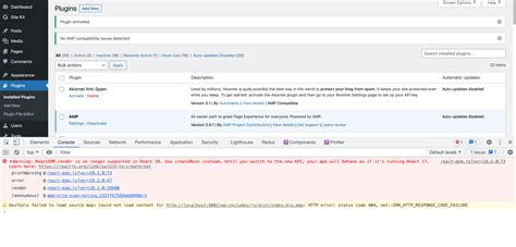 console errors raised by amp plugin fail e2e tests · issue 6795