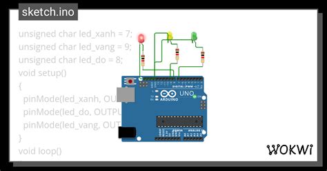 Traffic Lights Wokwi ESP32 STM32 Arduino Simulator