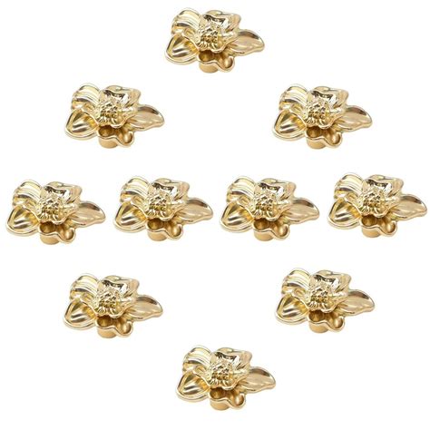 Hdjnal Retro Flower Shaped Kitchen Decorative Cabinet Knobs Single Hole