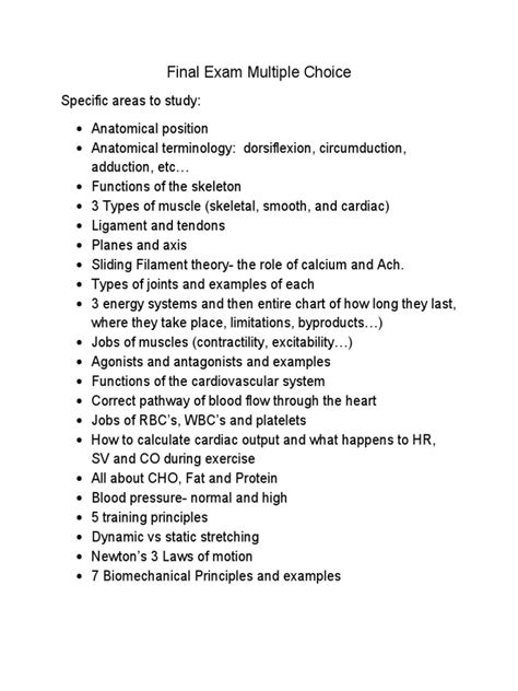 Final Exam Multiple Choice Pdf