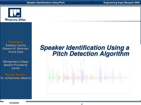 Ppt Speaker Identification Using A Pitch Detection Algorithm