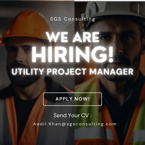 Aadil Khan On Linkedin Hi Job Seekers We Are Hiring Utility Project Manager All Over Us Need