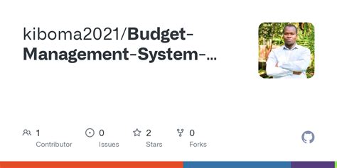 GitHub Kiboma Budget Management System Django