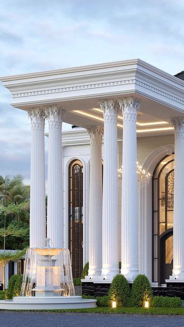 Classical Architectural Design With Columns Roman Exterior Design
