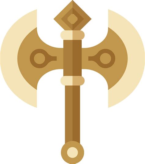 Double Bladed Battle Axe Illustration 77062083 Vector Art At Vecteezy