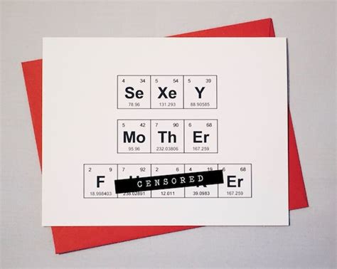 Sassy Chemistry Periodic Table Of The Elements Sexy MF Etsy