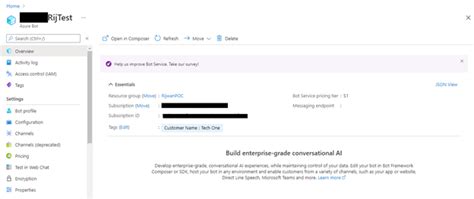 Create Azure Bot Service From Azure Portal Rijwan Satya S Blog