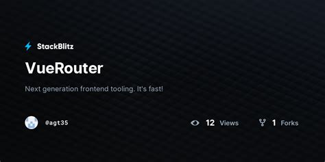 Vuerouter Stackblitz