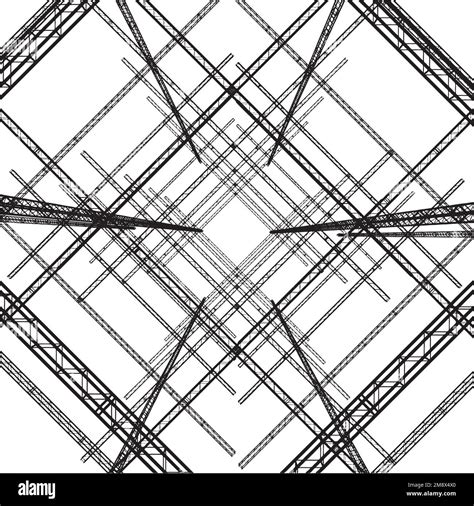 Abstract Metal Constructions Structure Vector Stock Vector Image And Art Alamy