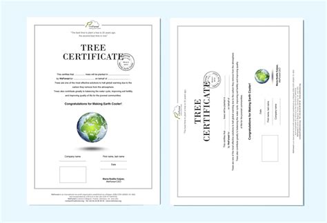 Tree Certificate Jehnne Tabart