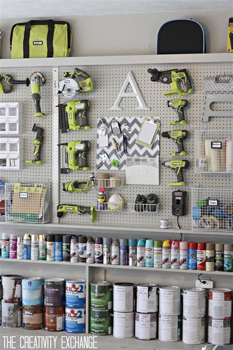 Organizing The Garage With Diy Pegboard Storage Wall