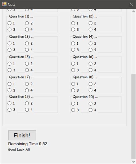 GitHub Tabaraei Windows Forms App Quiz Simulate A Quiz With Some