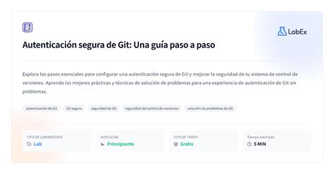 Autenticación Segura De Git Una Guía Paso A Paso Labex