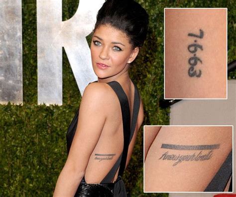 Tatouage De Jessica Szohr Le Tatouage De Jessica Szohr Tattoo