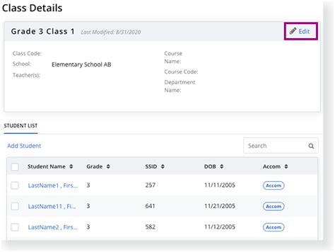 Create Edit Or Delete A Class
