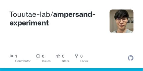Github Touutae Labampersand Experiment