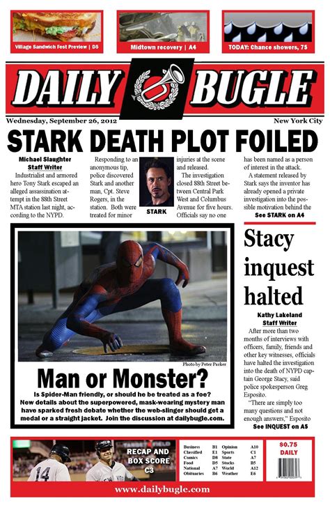 Daily Bugle Newspaper Template