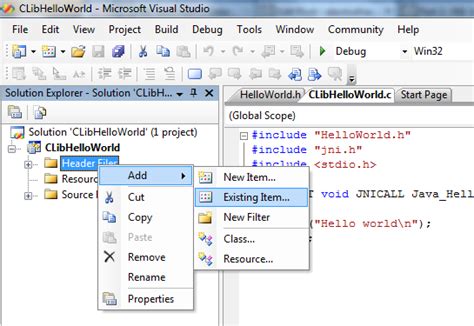 JNI Part 2 Visual Studio Setup For DLL Project Student Projects