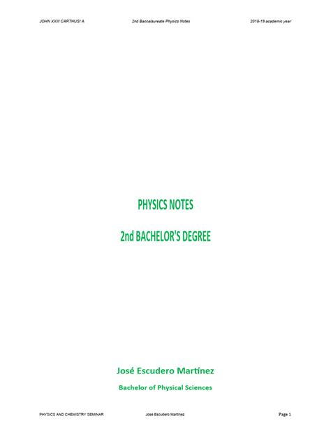 Physics Notes Pdf Euclidean Vector Cartesian Coordinate System