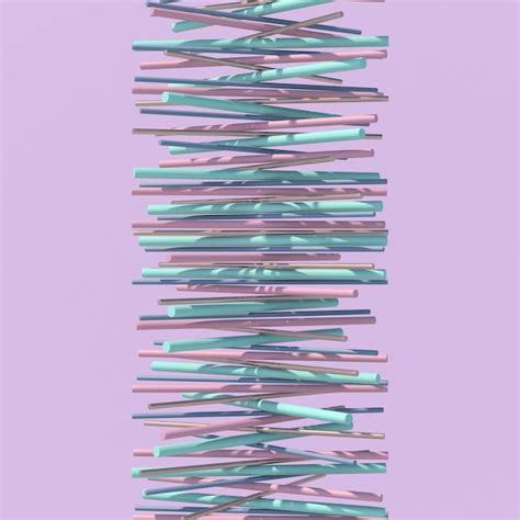 Premium Photo Colorful Cylinders Rotating Abstract Illustration 3d Render