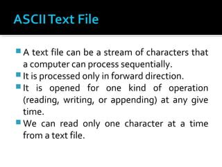 File Handling In C Ppt