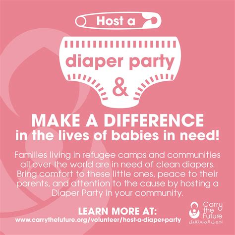 The Carry The Future Diaper Drive Is Carry The Future