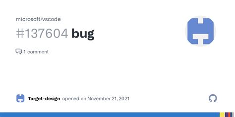 Bug Issue Microsoft Vscode GitHub