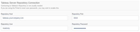 Portals For Tableau 101 Tableau Server Repository Connection Interworks
