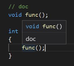Show Function Documentation For C C Function With Intellisense Issue Microsoft Vscode