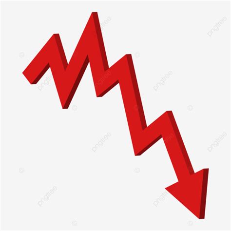 경기 침체 또는 이익 손실에 대한 3d 빨간색 화살표 아래로 벡터 경제 위기 큰 경기 침체 경기 후퇴 Png 일러스트 및 벡터 에 대한 무료 다운로드 Pngtree
