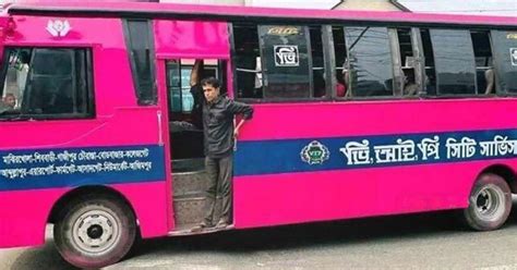 Ticket Counter Based Pink Bus Service To Debut In Dhaka