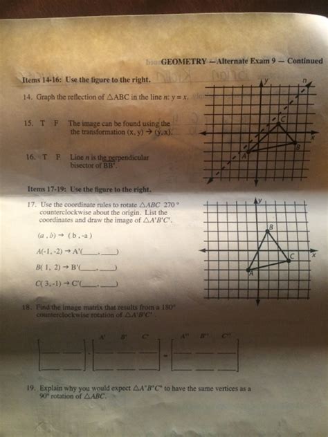Solved Use The Figure To The Right Graph The Reflection Of Chegg
