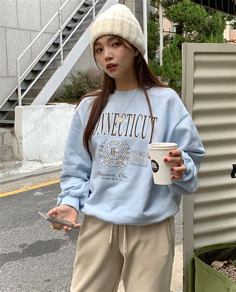 제이엘프 커넥티 레터링 기모 맨투맨겨울맨투맨기모맨투맨레터링맨투맨기본맨투맨