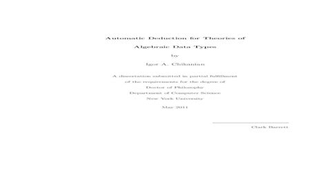 pdf automatic deduction for theories of algebraic data types