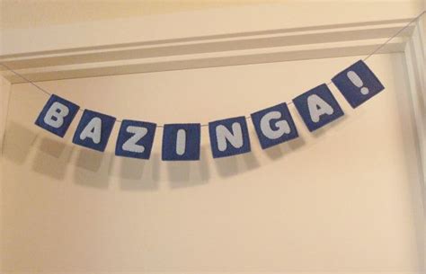 Bazinga Garland Banner Etsy Nerd Party Party Design Ideas Science Birthday