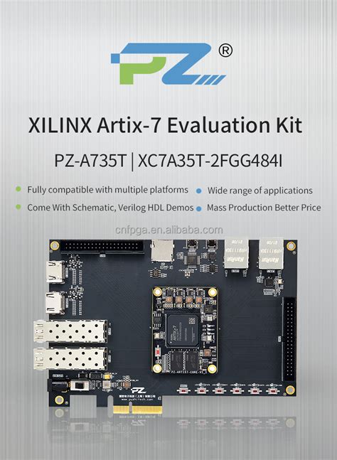 Basys 3 Artix 7 Fpga Trainer Board Puzhi Pz A735t Kfb Artix 7 Fpga