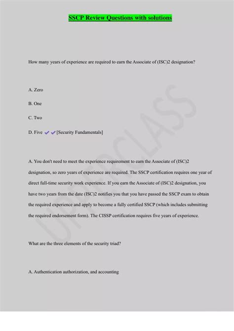 Sscp Review Questions With Solutions Isc2 Systems Security Certified Practitioner Stuvia Us Sscp Review Questions With Solutions Isc2 Systems Security Certified Practitioner Stuvia Us