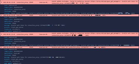 Bug Invalid Auth Token For Connection Proxy Api Guac Get Managers Issue Kasmtech