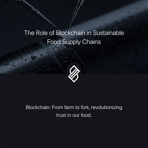 The Role Of Blockchain In Sustainable Food Supply Chains → Scenario
