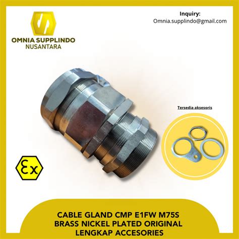 Jual Cable Gland Cmp E1fw M75s Brass Nickel Plated Bnp Jakarta Utara Omnia Hardware