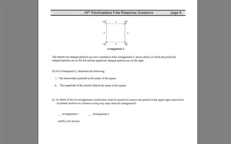 solved 2001q3 15 points arrangement 1 four charged