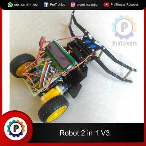Jual Robot Transporter Line Follower Micro Arduino V3 Kota Surabaya Protronics Tokopedia