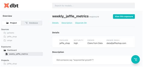 Exposures Dbt Developer Hub