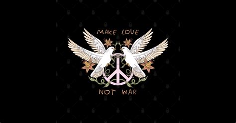 Make Love Not War Valentine Sticker Teepublic